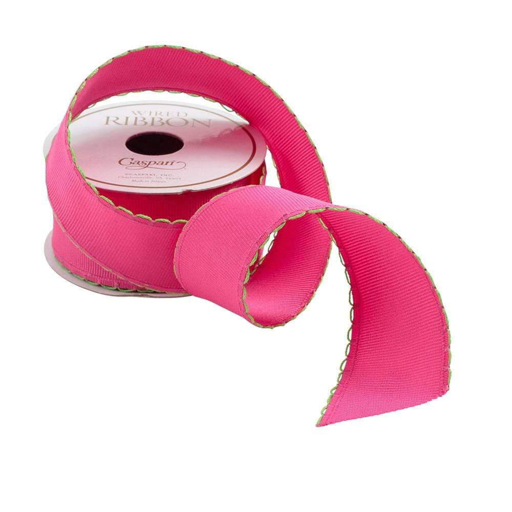 Caspari Fuscia Scallop Edge Wired Ribbon – OKCMOA STORE