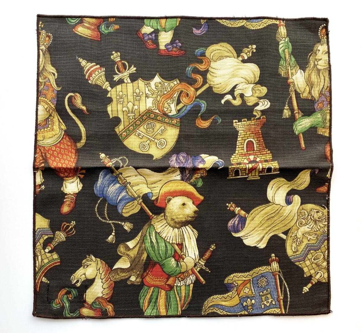Fine and Dandy Medieval Menagerie Cotton Pocket Square – OKCMOA STORE