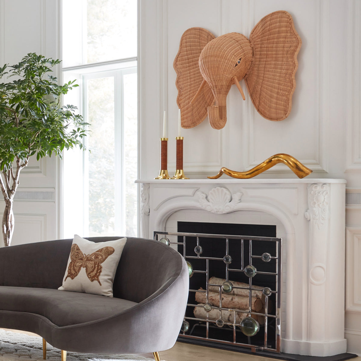 Jonathan Adler Wicker Elephant – OKCMOA STORE